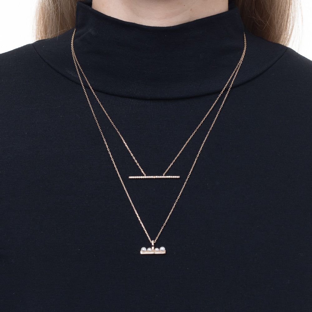 TRAPEZE Diamond Necklace Large size
